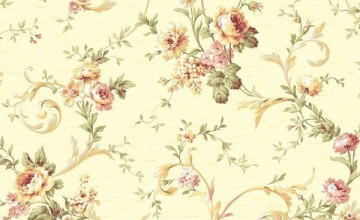 Free download Victorian Feminine Cabbage Rose Wallpaper CG5641 Double ...