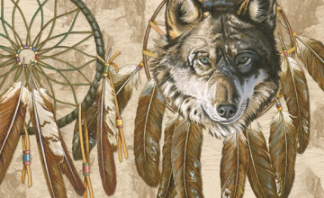 [35+] Wolf Dream Catcher Wallpaper | WallpaperSafari.com