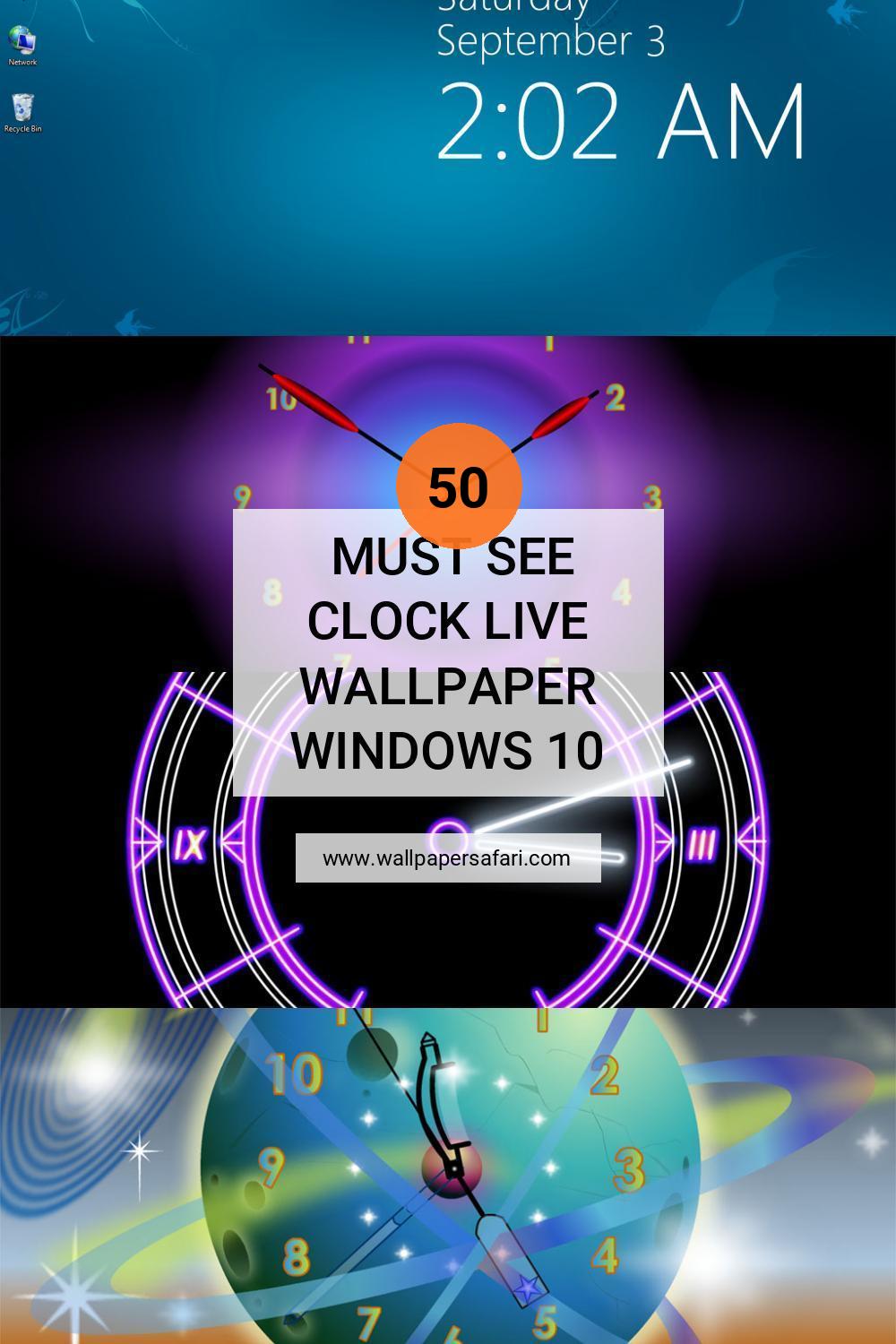 🔥 [50+] Clock Live Wallpapers Windows 10 | WallpaperSafari