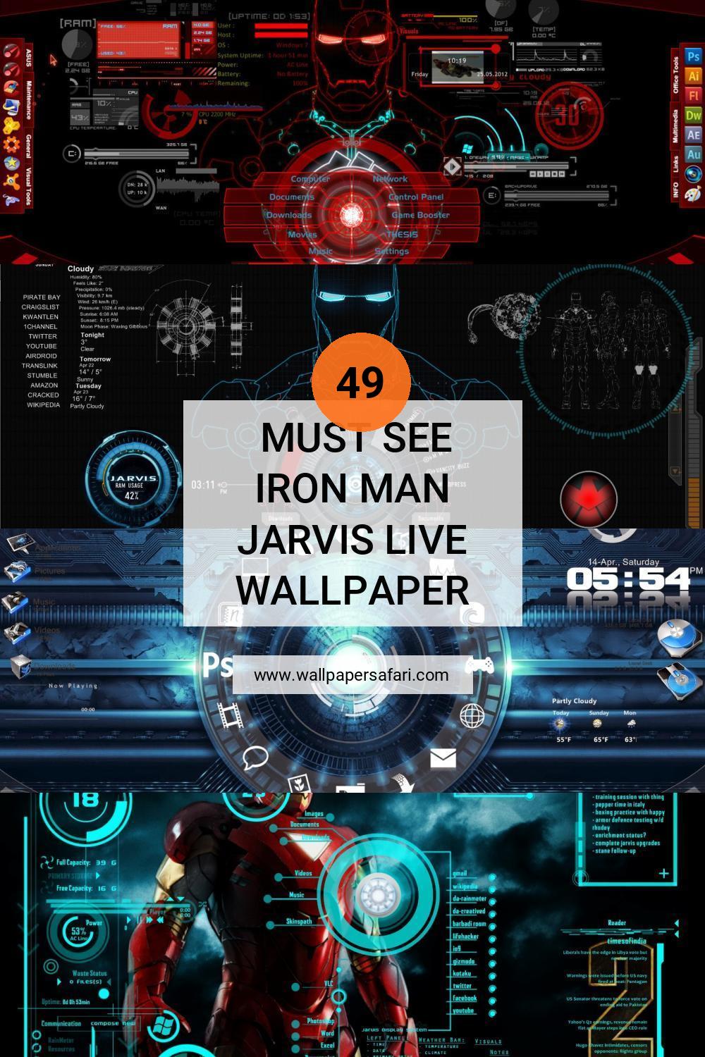 🔥 [60 ] Iron Man Jarvis Live Wallpapers Wallpapersafari